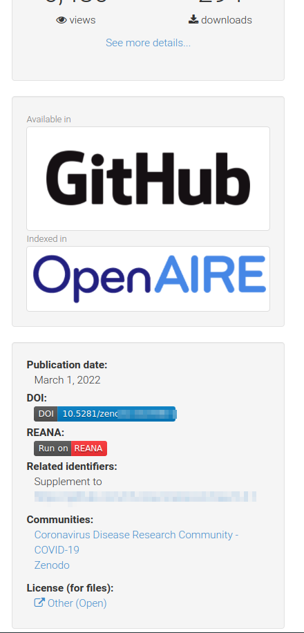 records-ui: display REANA badge · Issue #2296 · zenodo/zenodo · GitHub
