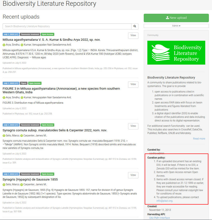 Curation policy and about pages · Issue #861 · inveniosoftware/invenio-communities · GitHub
