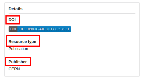 ui: record landing page details sidebar titles font style · Issue #122 · zenodo/zenodo-rdm · GitHub
