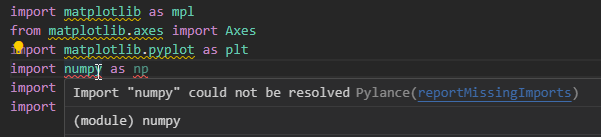 Pylance seems to forget the selected interpreter after a (short) while ...
