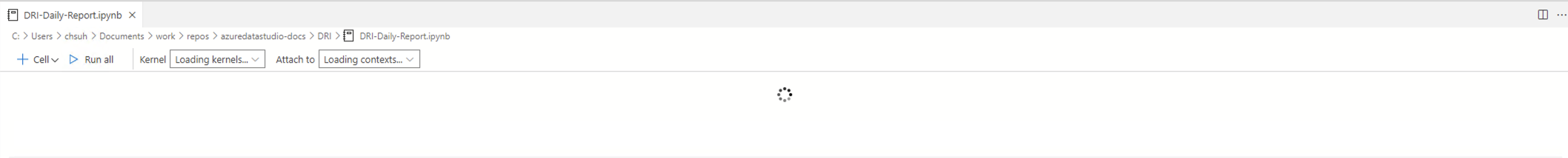 Python/SQL Kernel not loading · Issue #17382 · microsoft/azuredatastudio · GitHub