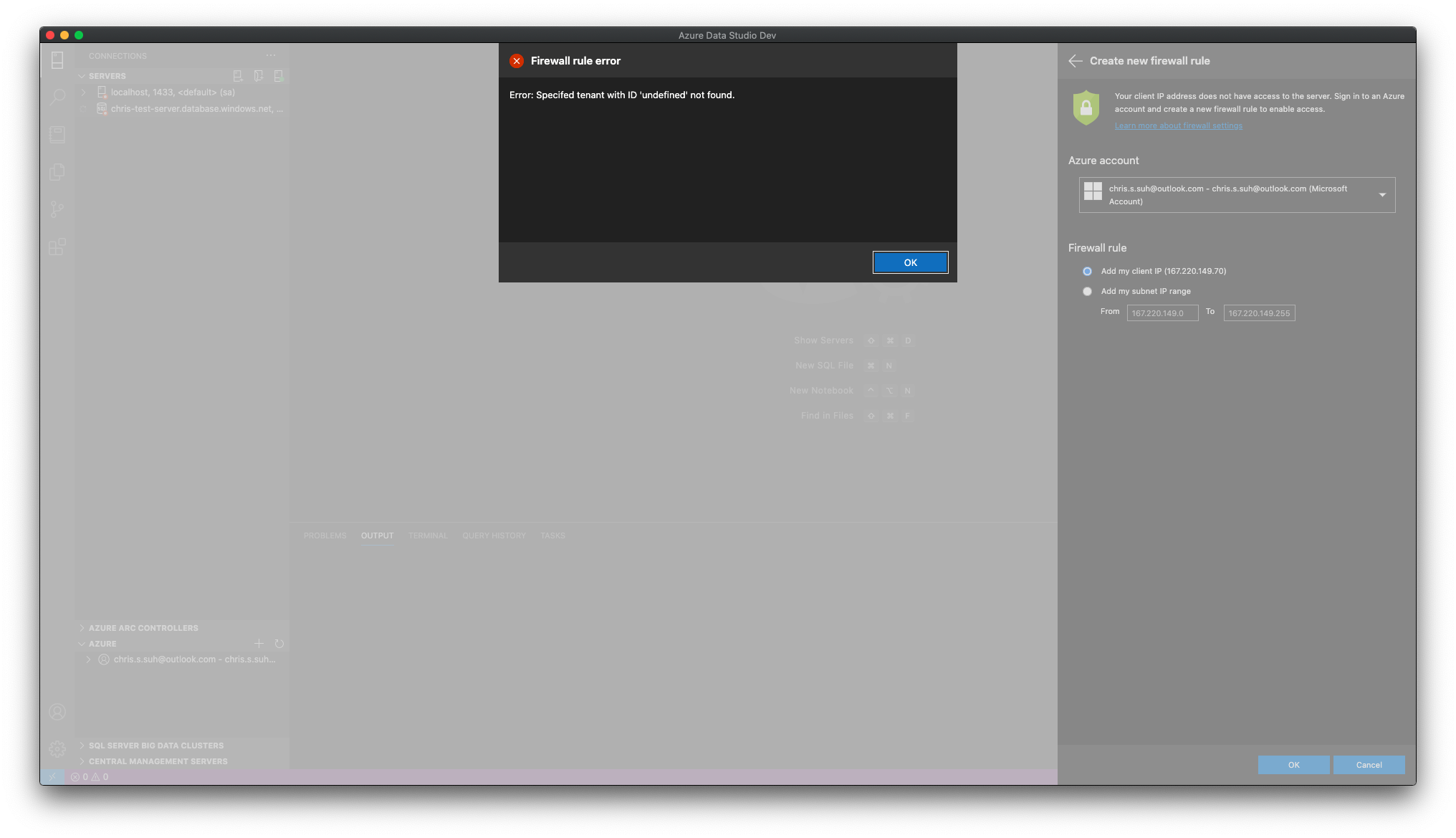 Unable to create firewall rule if SqlLogin authentication was used (regression) · Issue #11492 ...