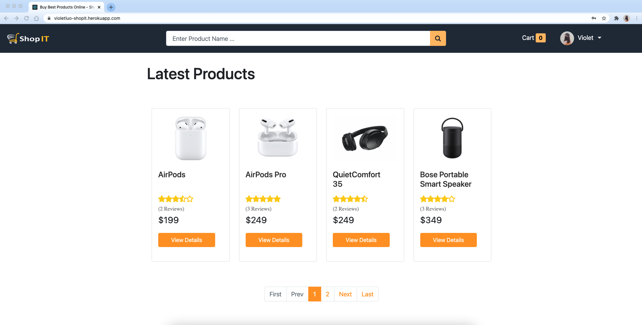 GitHub - violet-luo/ShopIT: E-commerce website with MERN stack
