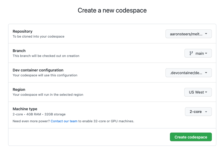 URL to directly launch a new codespace? · community · Discussion #39208 ...