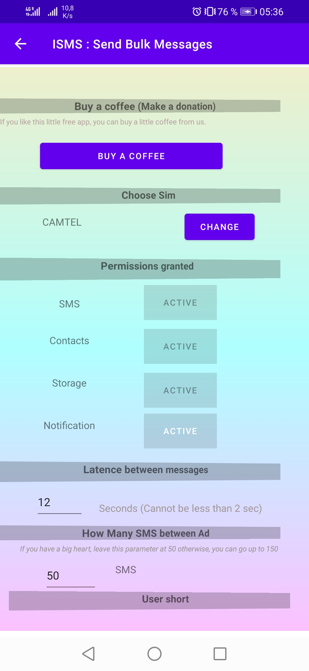 GitHub - Codewebs/ISMS: An android application which allow you to send bulk SMS to your Contacts ...