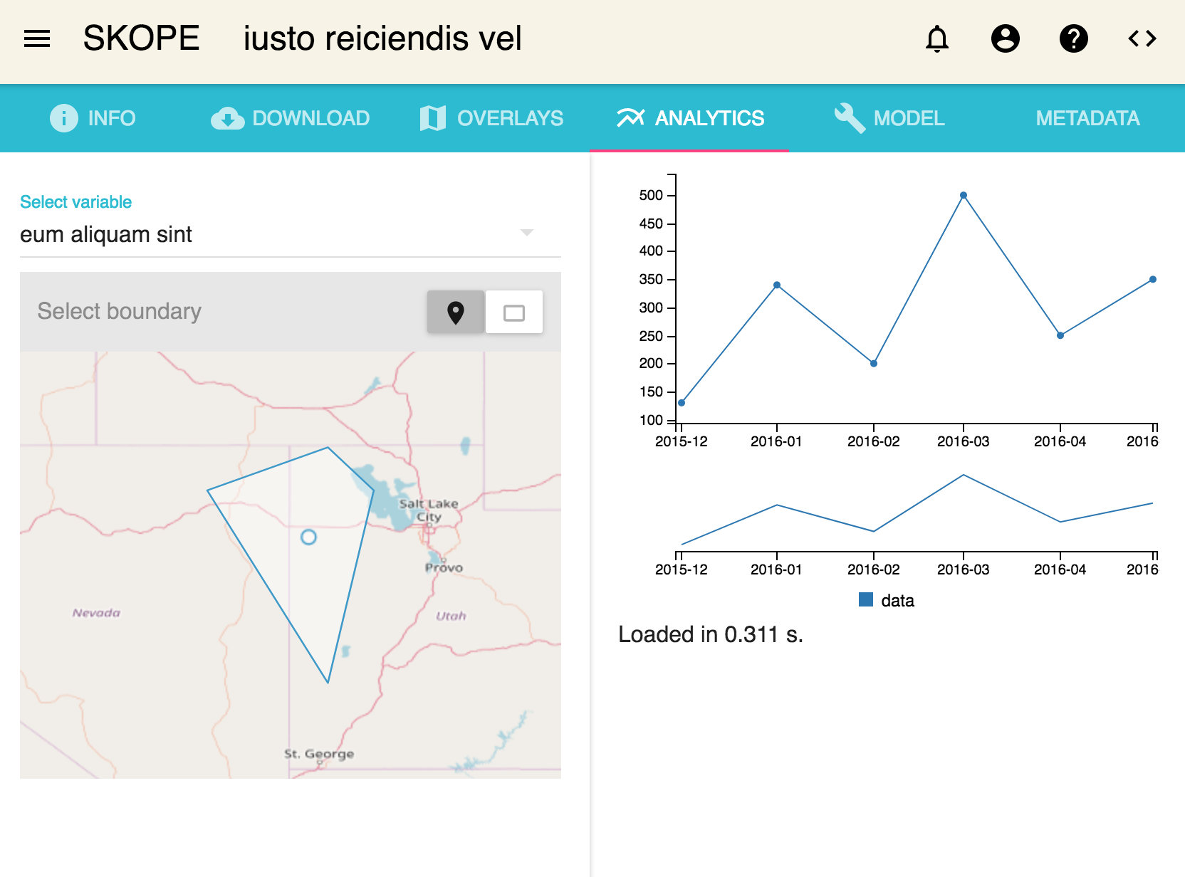 Visualize time-series data in Workspace · Issue #105 · openskope/skope-interface · GitHub