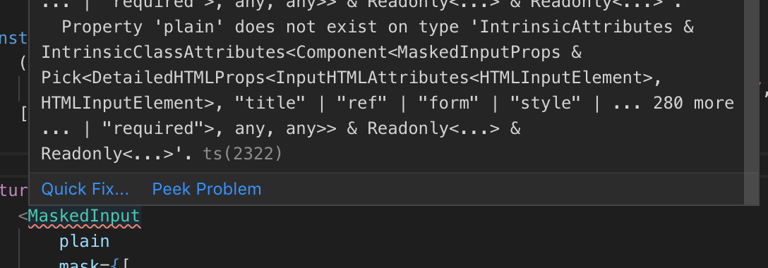 [TS] Missing property in MaskedInput types · Issue #3218 · grommet/grommet · GitHub