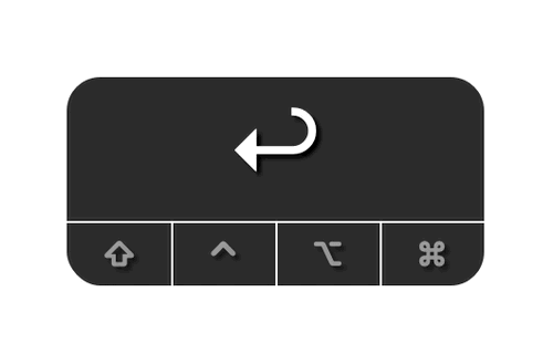 Shift + Enter should show enter key in Svelte visualizer when Display All Keystrokes is disabled ...