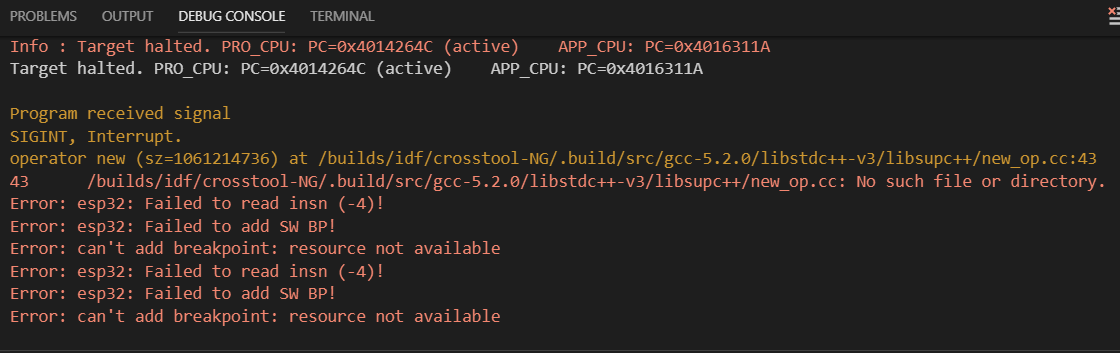 Support software breakpoints in ESP32 · Issue #130 · platformio ...