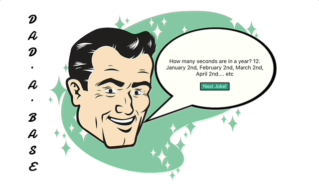 GitHub - forsethnico/dad-a-base: Created a Dad Joke Generator for React ...