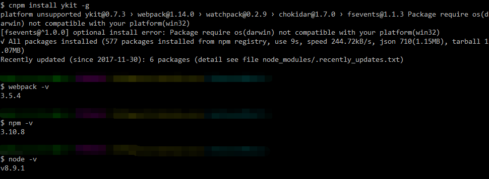 window 下无法安装 · Issue #27 · YMFE/ykit · GitHub