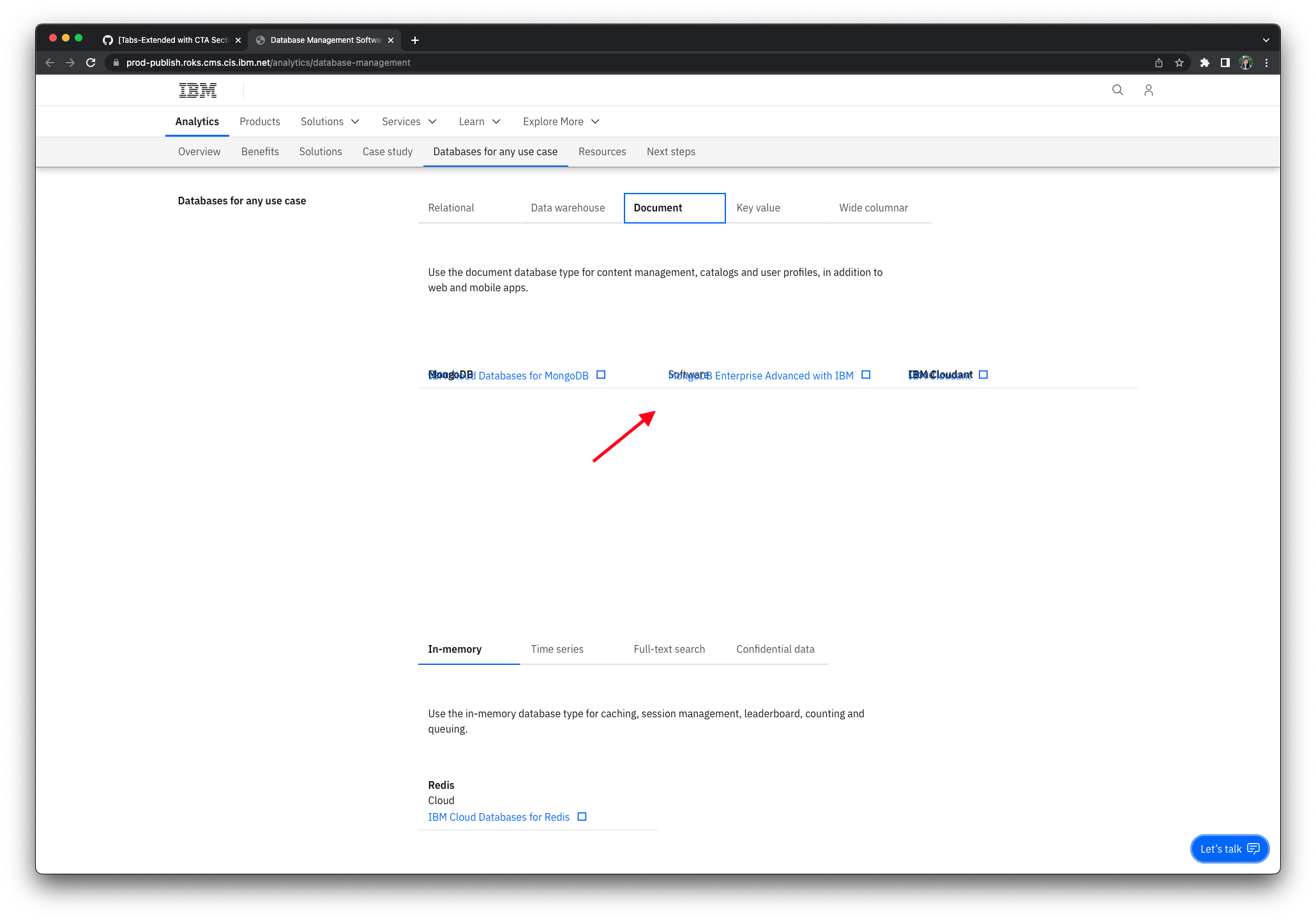 [Tabs-Extended with CTA Section]: Text display issue in CTA Section nested in Tabs · Issue #8820 ...