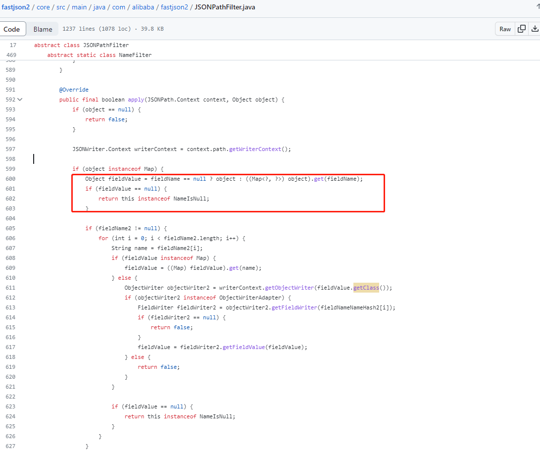 jsonpath做过滤如果字段不存在，返回的非预期 · Issue #1667 · alibaba/fastjson2 · GitHub