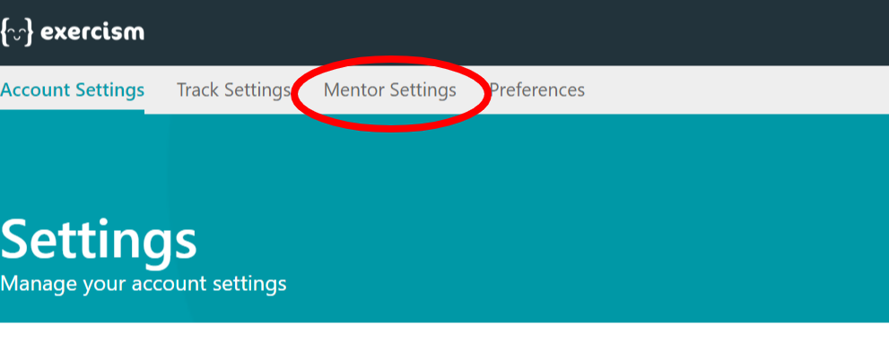 Add link to mentor tracks settings · Issue #4979 · exercism/exercism ...