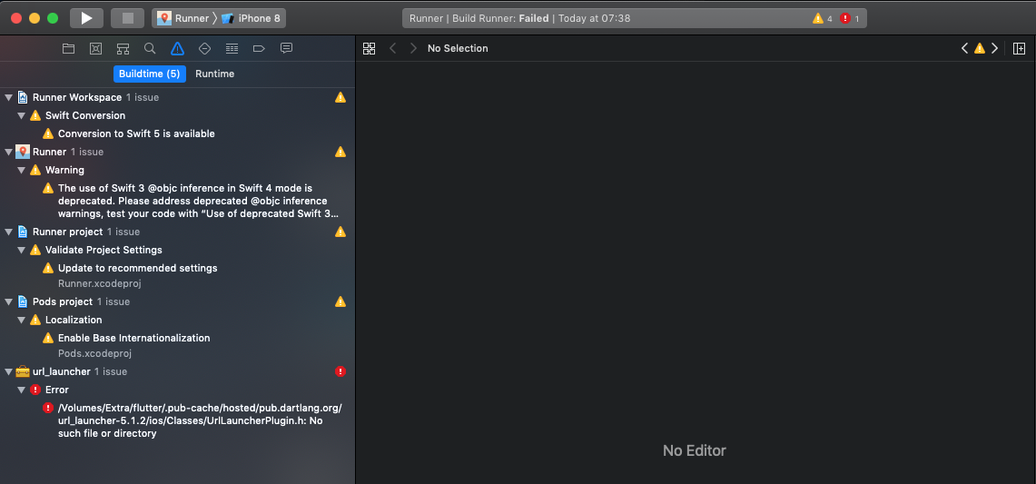Package : url_launcher, issue to build on Xcode · Issue #43659 · flutter/flutter · GitHub