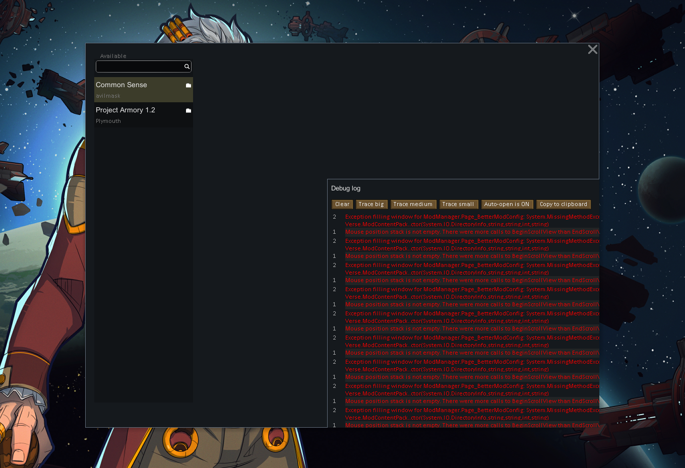 error when upgrading to 2.9.889 · Issue #85 · fluffy-mods/ModManager · GitHub