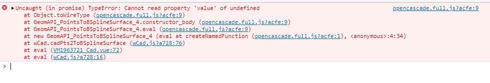 GeomAPI_PointsToBSplineSurface_4 result in error · Issue #82 · donalffons/opencascade.js · GitHub