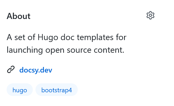 Project info: add URL https://docsy.dev · Issue #494 · google/docsy · GitHub