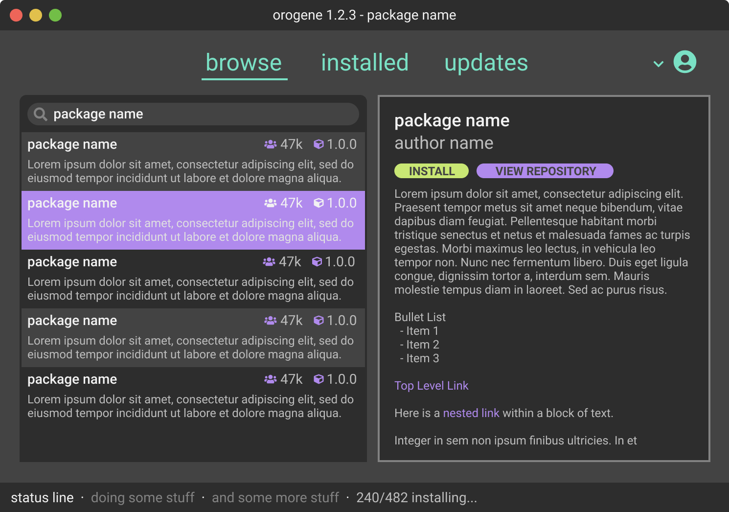 Initial GUI designs · Issue #50 · orogene/orogene · GitHub