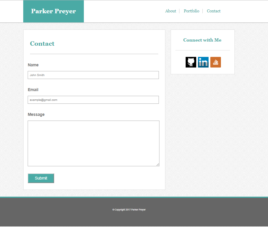 Github Ppreyer Responsive Portfolio
