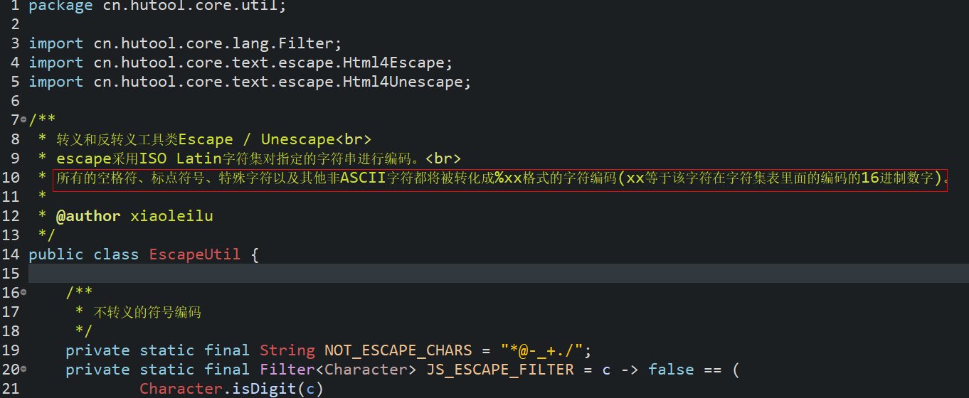 关于封装字符串转义的功能询问 · Issue #994 · dromara/hutool · GitHub