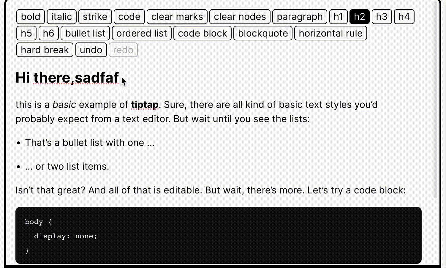 [Bug]: redo doesn't work correctly · Issue #4403 · ueberdosis/tiptap · GitHub