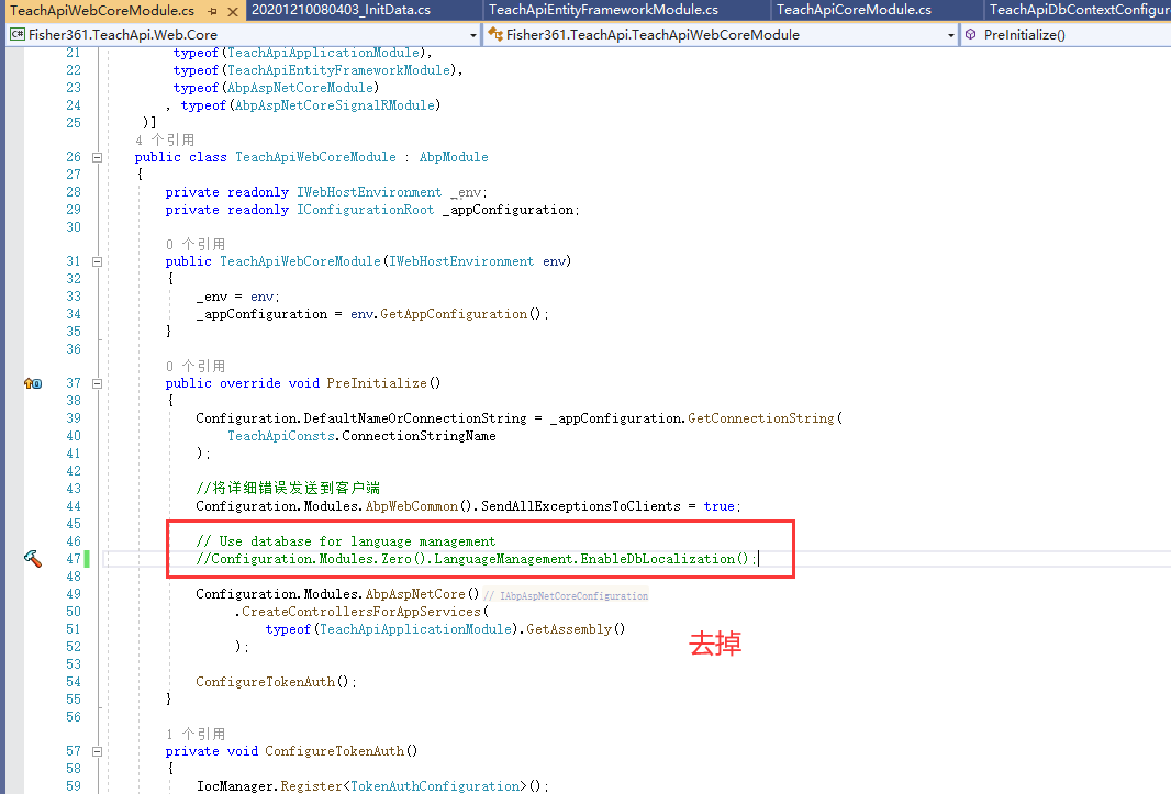 What should I do if I don't want to use the default table that comes with ABP? · Issue #5929 ...