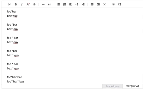 Markdown syntax written in multiple lines in WYSIWYG does not escape correctly · Issue #617 ...