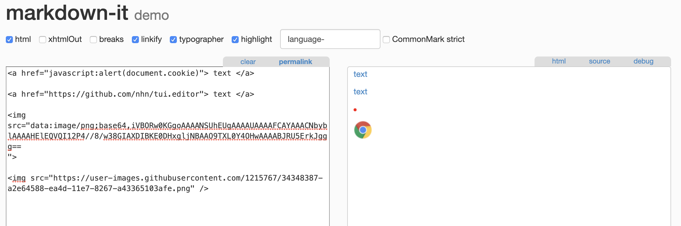 XSS Vulnerability using anchor tags · Issue #628 · nhn/tui.editor · GitHub