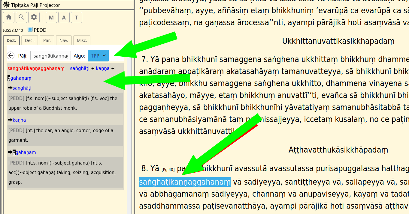 Auto not working to spec for some words.. example shown · Issue #77 · bksubhuti/Tipitaka-Pali ...