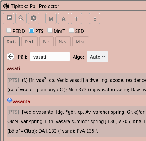 vasati has three definitions in pts only one shows · Issue #147 · bksubhuti/Tipitaka-Pali ...
