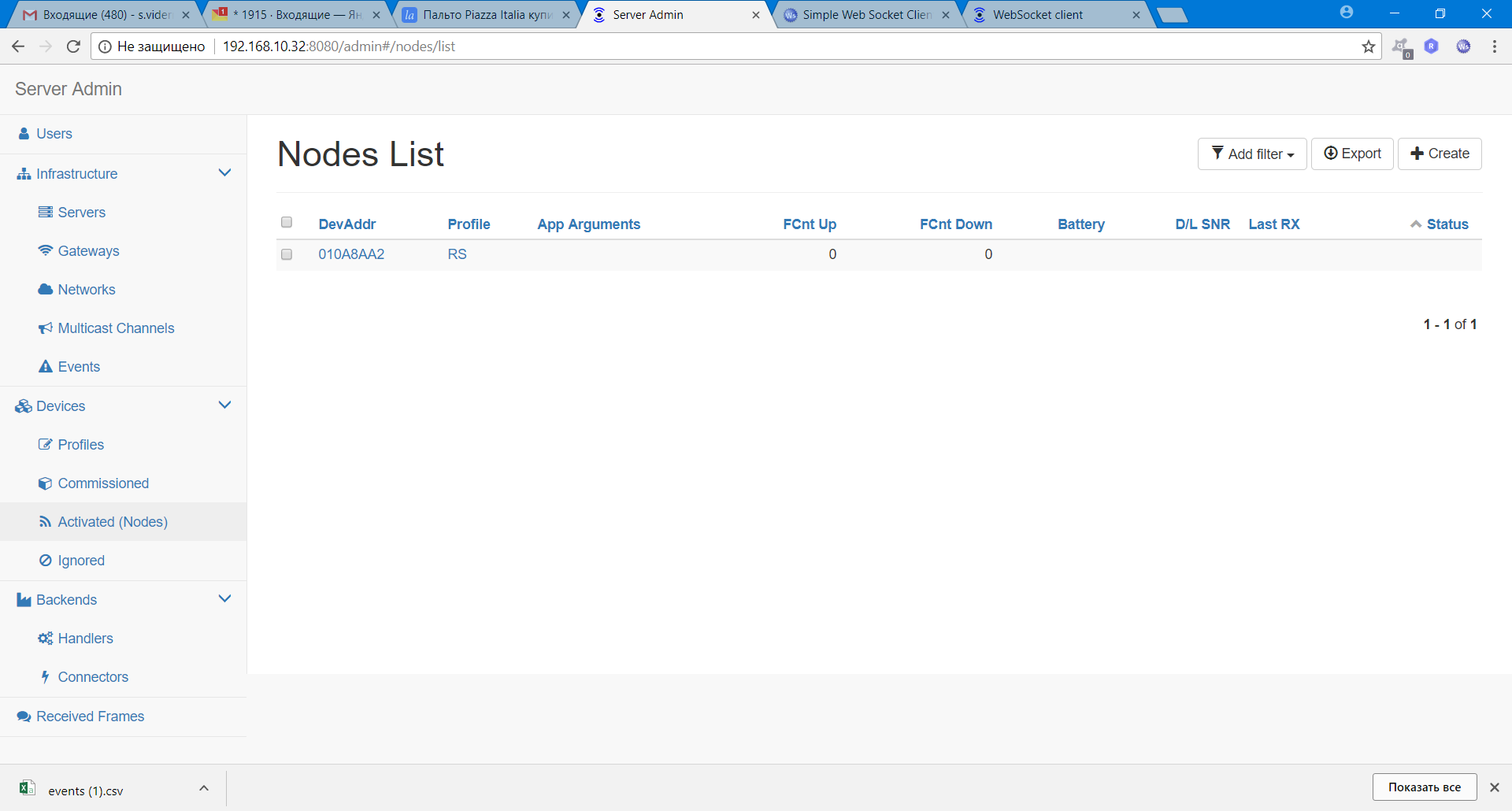v0.5.0 websocket and app · Issue #288 · gotthardp/lorawan-server · GitHub