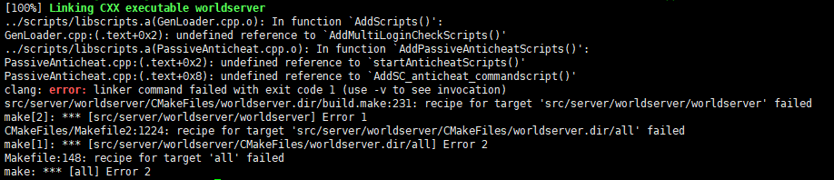 Compilation failed · Issue #5008 · azerothcore/azerothcore-wotlk · GitHub