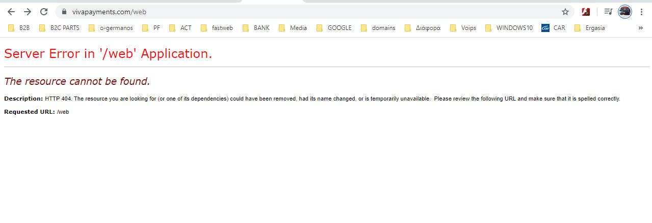 Server Error in '/web' Application. · Issue #1447 · VivaPayments/API · GitHub