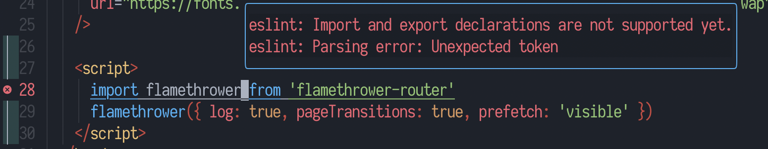 Parsing Error With Inline Script Tags · Issue 95 · Ota Meshieslint Plugin Astro · Github 