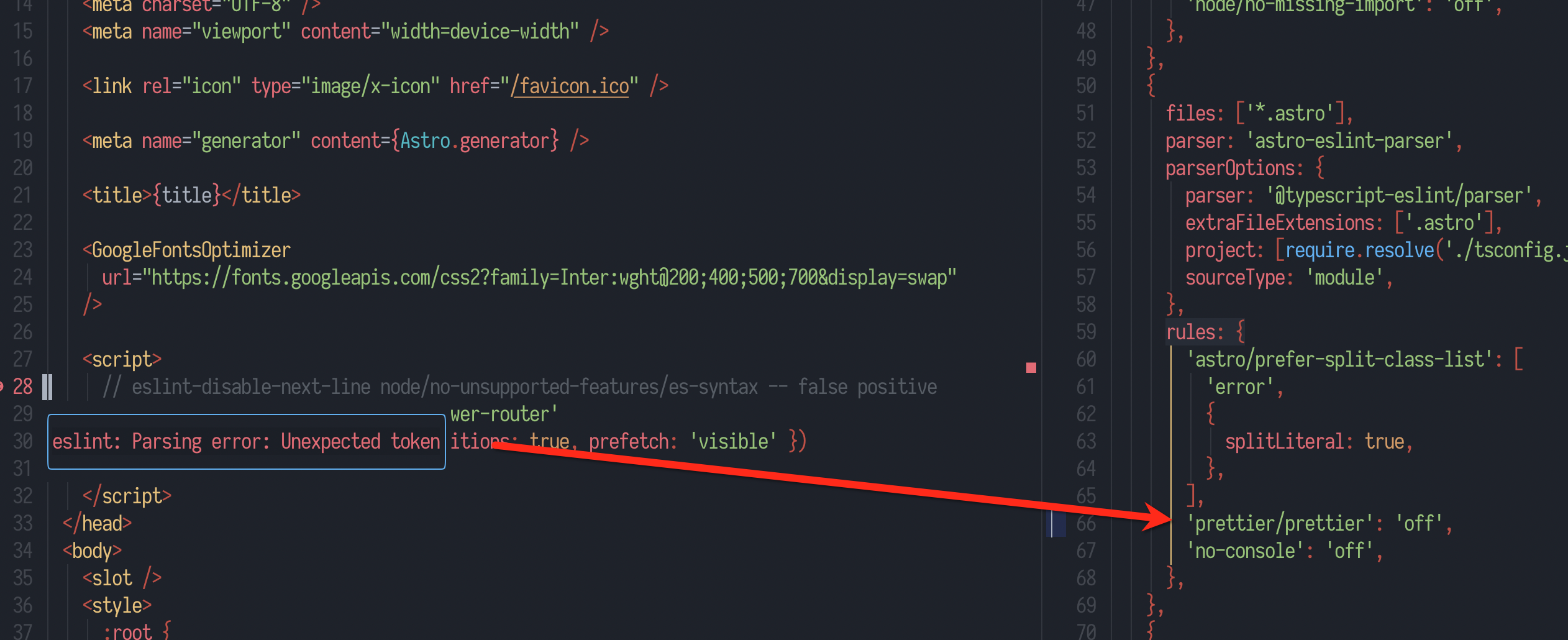 Parsing error with inline script tags · Issue #95 · ota-meshi/eslint ... Parsing error with inline script tags · Issue #95 · ota-meshi/eslint ...