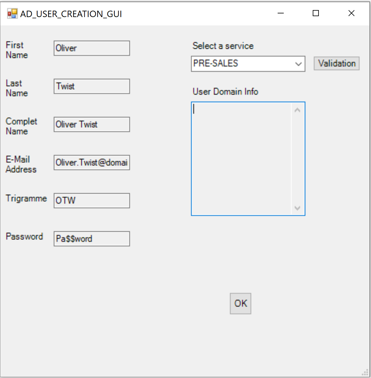 GitHub PA R29sY2F0bG1hbg Create AD User GUI Powershell GUI For AD 