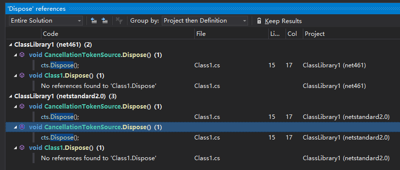 Duplicate Reference When Find All Reference With Mulit Targetframeworks Project · Issue 34745