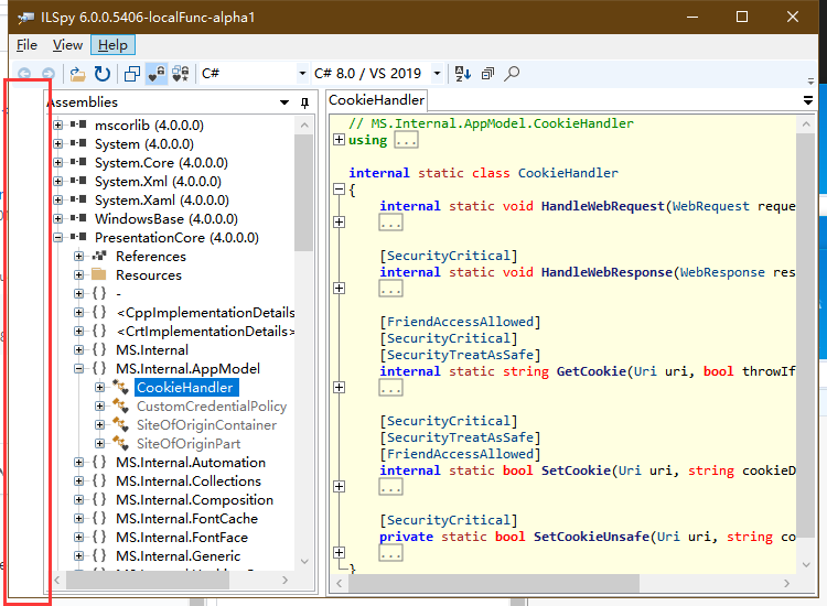 Analyze tab is no longer visiable by default in master · Issue #1803 · icsharpcode/ILSpy · GitHub