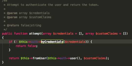 'user' key on Config/jwt.php is not working with another table. · Issue ...