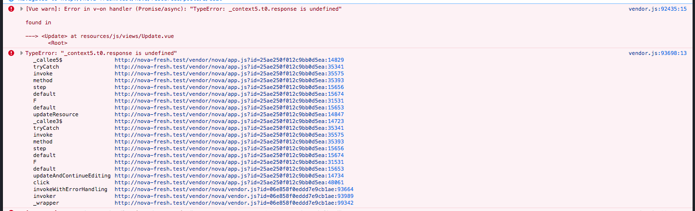 Duplicate requests when saving form · Issue #1999 · laravel/nova-issues · GitHub