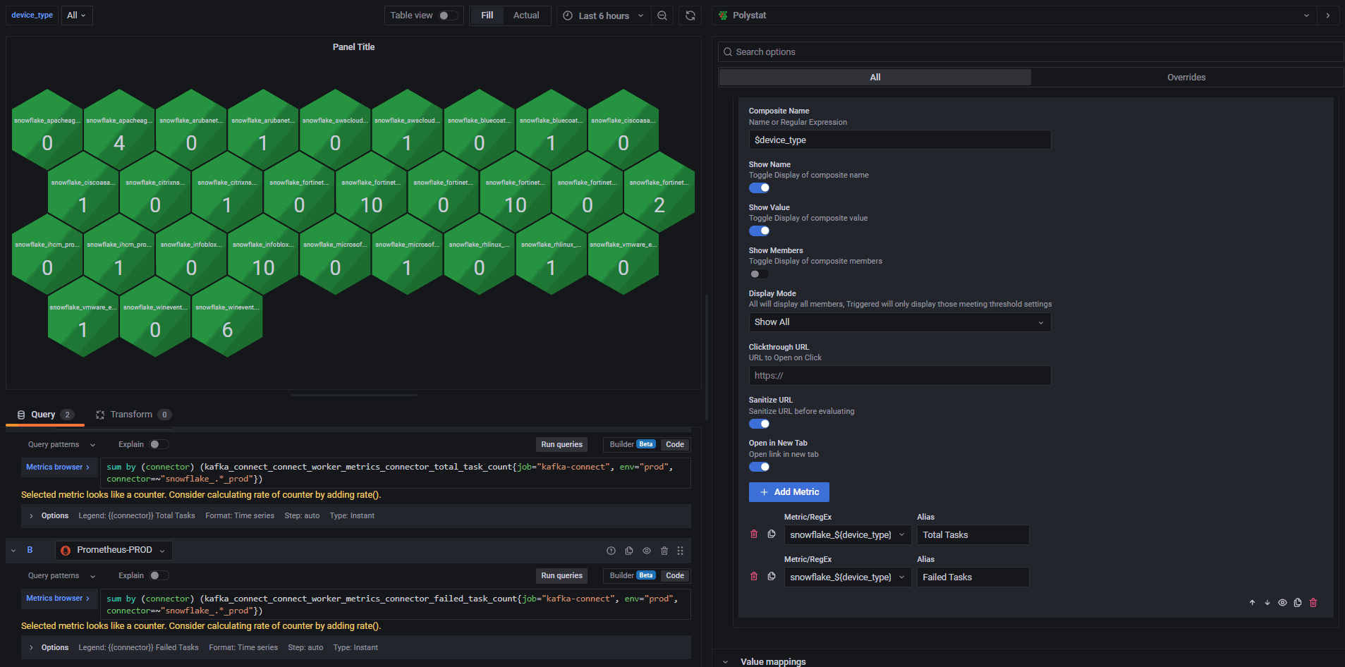 Variables not looping correcly? · Issue #128 · grafana/grafana-polystat-panel · GitHub