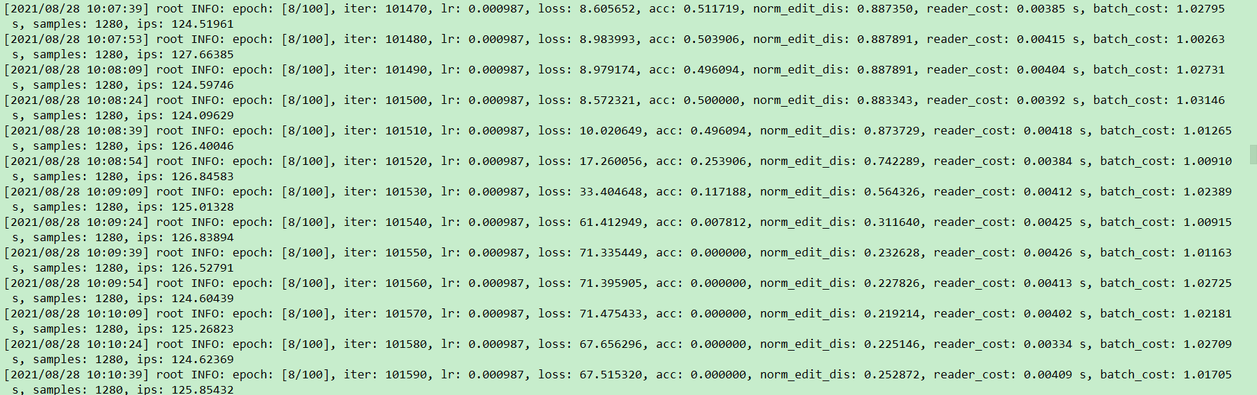 训练过程中loss突然增大,acc突然降为0 · Issue 3747 · Paddlepaddlepaddleocr · Github