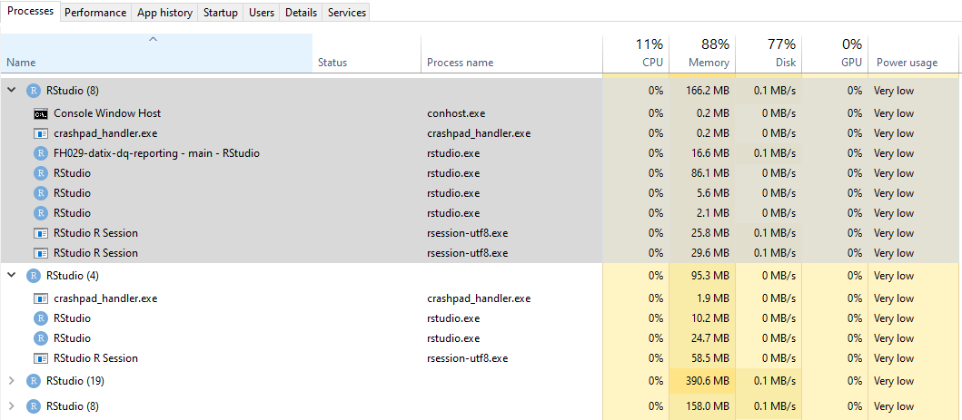 Electron version hangs quite randomly at startup, with "Network service crashed" error message ...