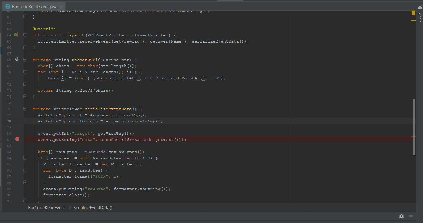 Barcode PDF417 working properly only when Remote JS Debugger is ON ...