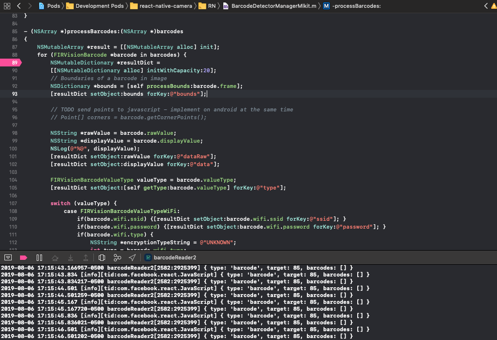 Barcode PDF417 in iOS is not working with Firebase MLKit · Issue #2417 · react-native-camera ...