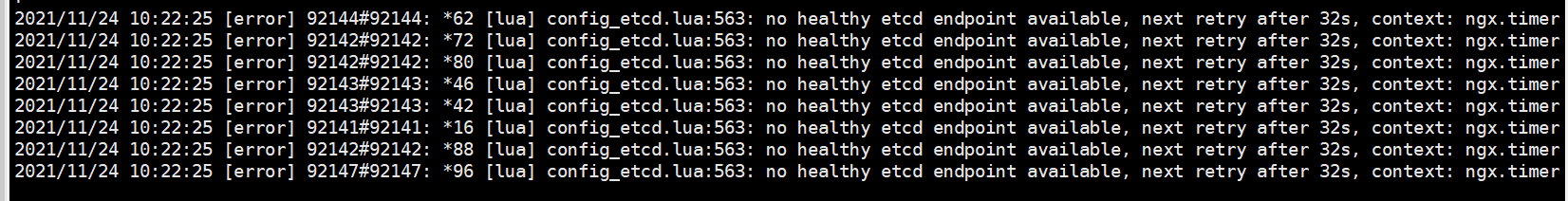 request help: delete etcd key after starting apisix, then error: no healthy etcd endpoint ...