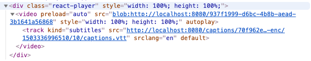 Captions not working with HLS · Issue #604 · cookpete/react-player · GitHub