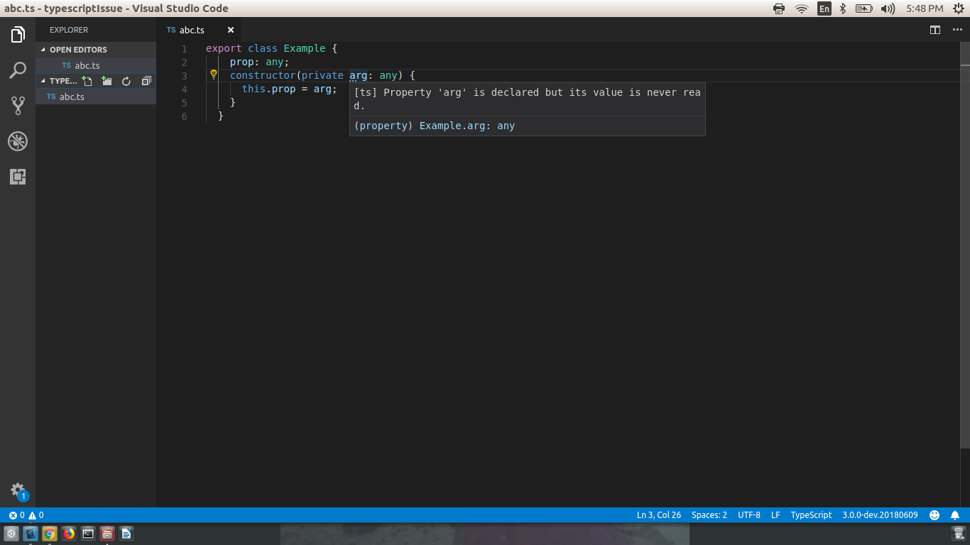 "Unused" code action incorrectly removes argument used in the constructor · Issue #24931 ...