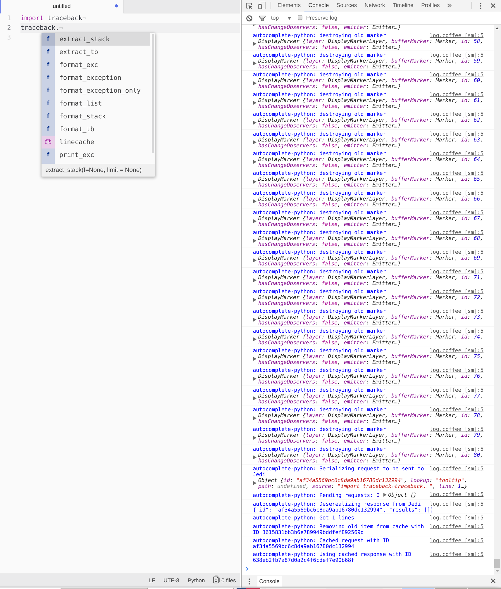 After Save The File The Suggestion Window Doesnt Show Up · Issue 383 · Autocomplete Python